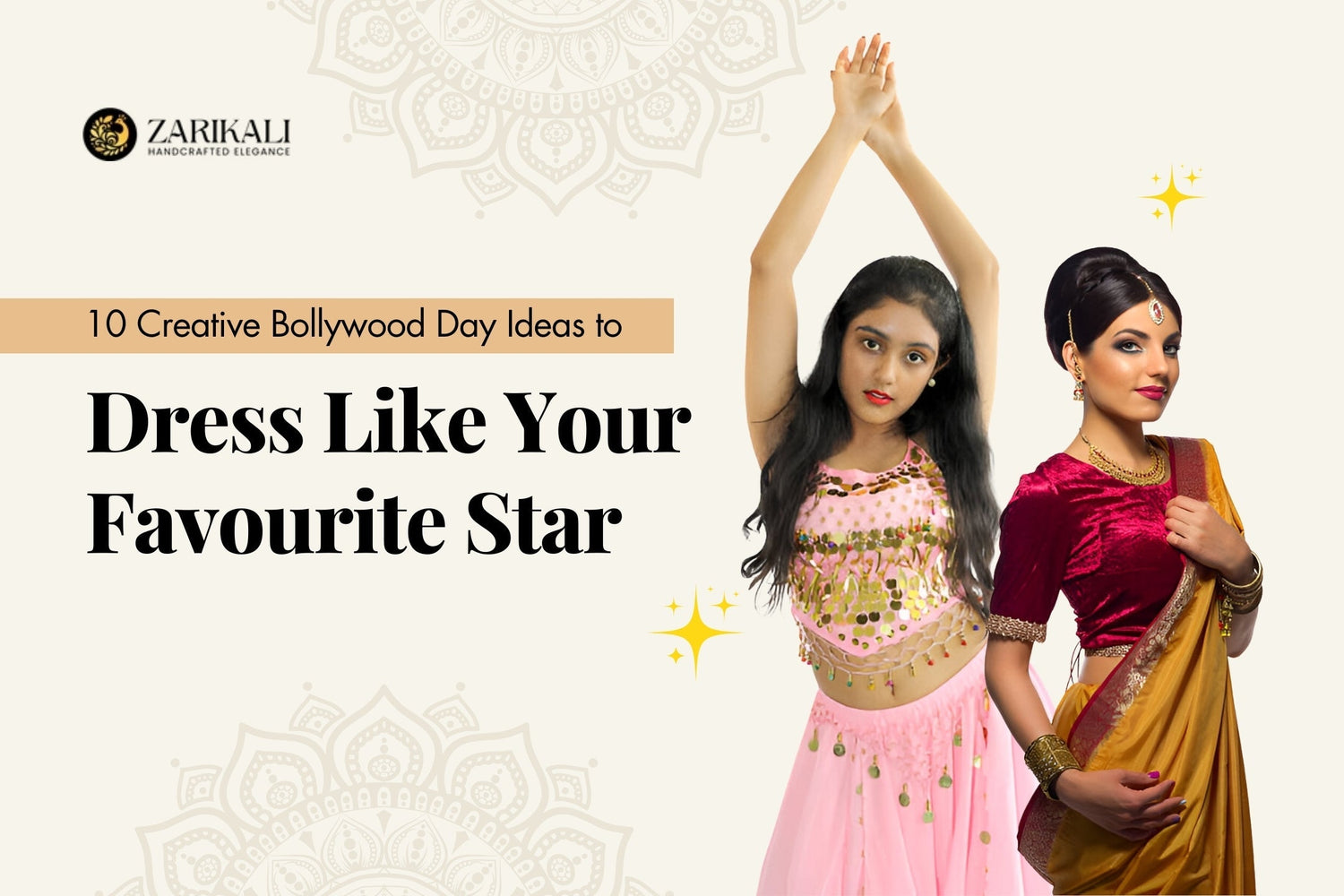 10 Creative Bollywood Day Ideas to Dress Like Your Favorite Star – Zarikali