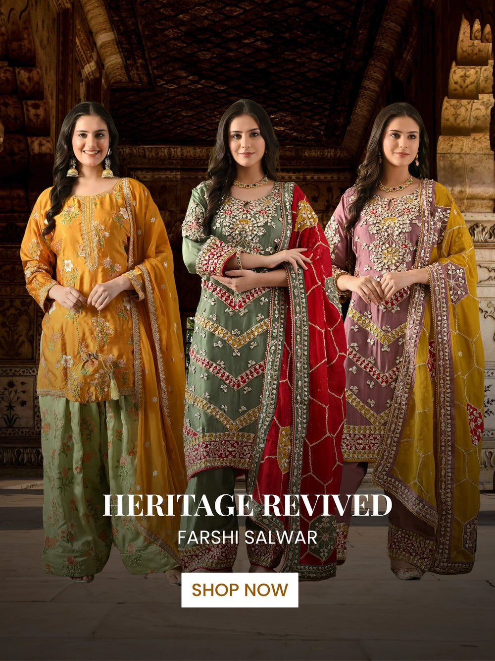 Farshi Salwar Suit for Women | Buy Farshi Salwar Online – Zarikali
